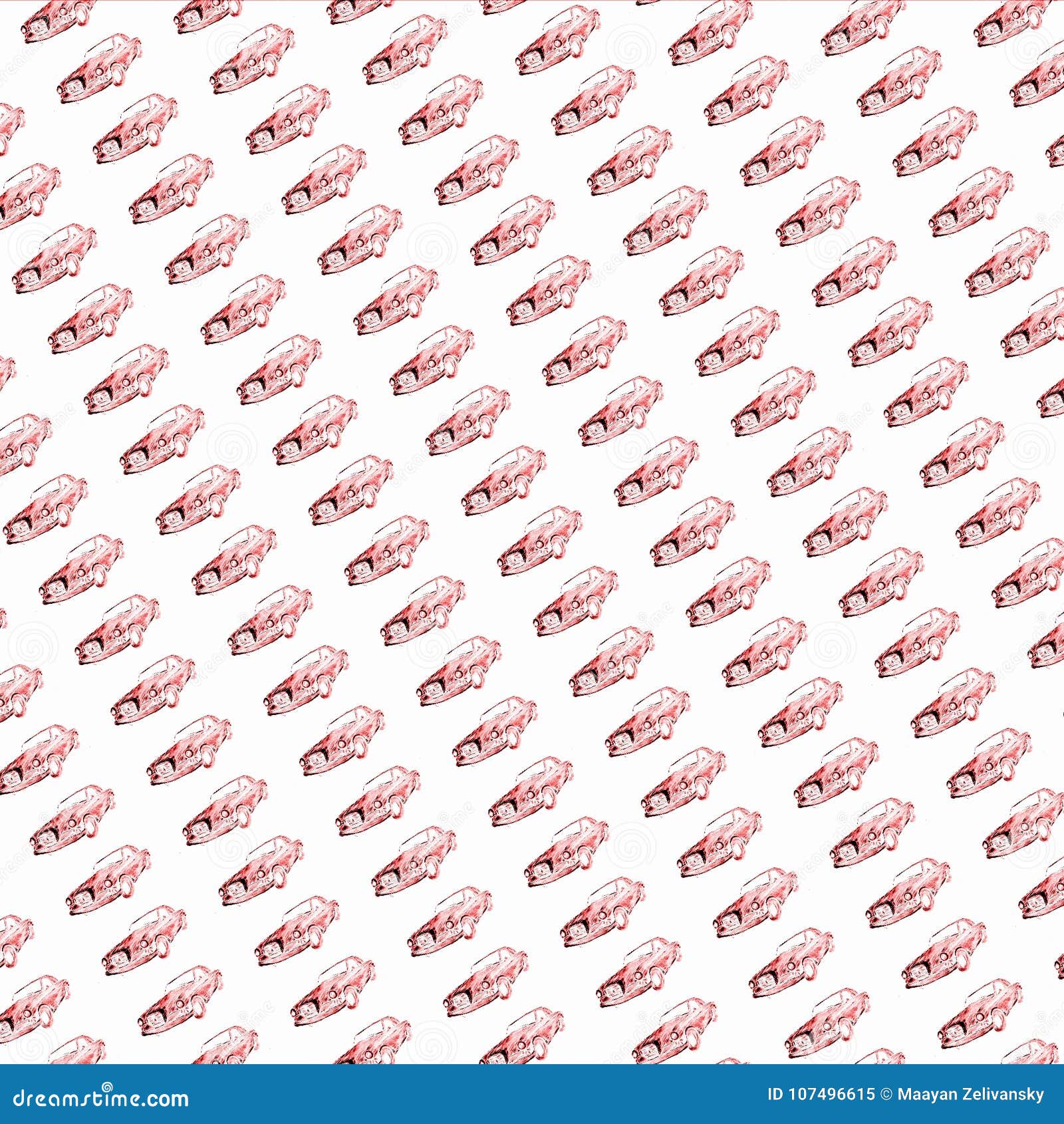 Red car sketch pattern stock illustration. Illustration of drawnd ...