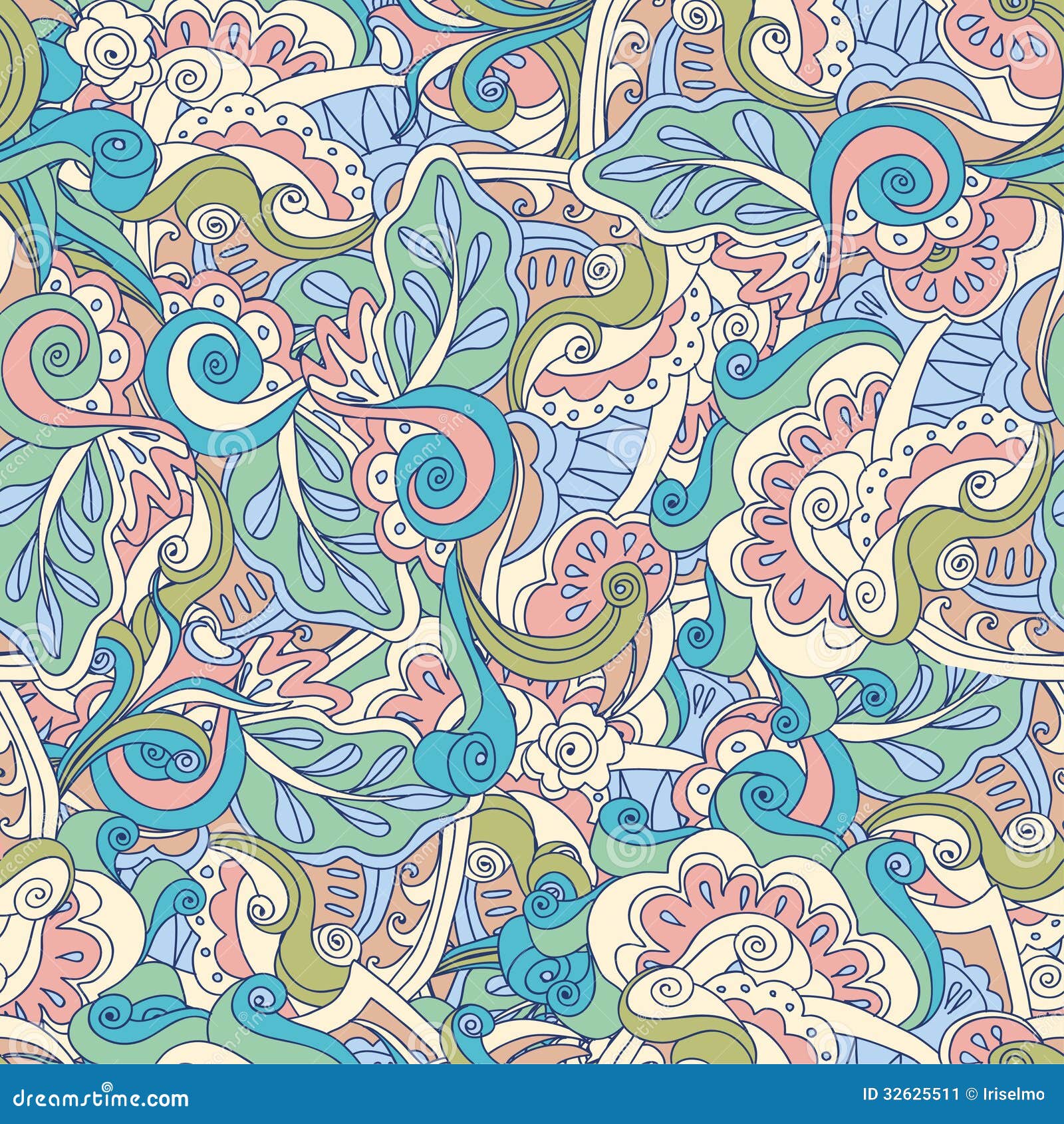 Hand drawned pattern stock vector. Illustration of doodle - 32625511