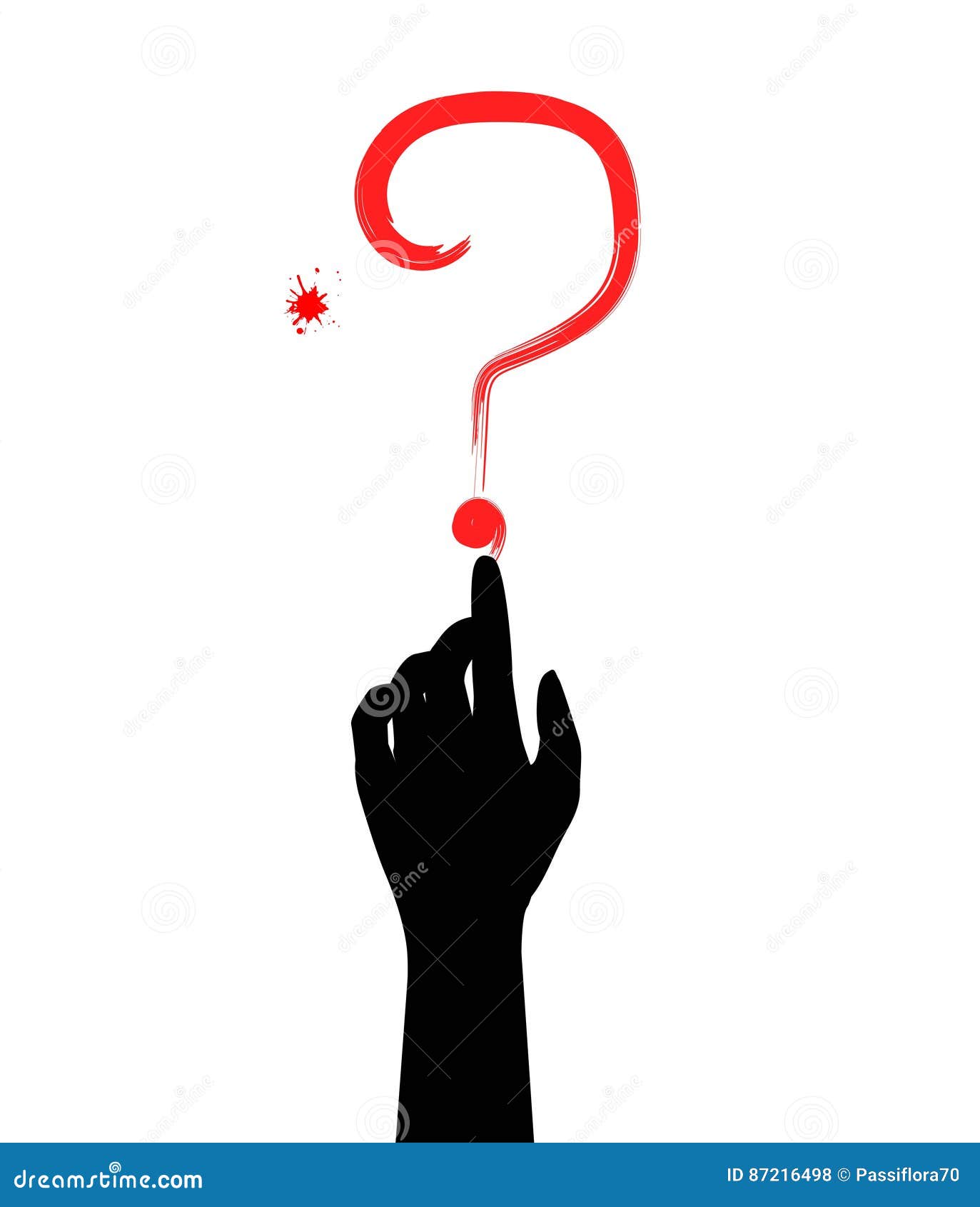 Set Hand Draws Collection Doodle Different Black Question Marks Vector ...