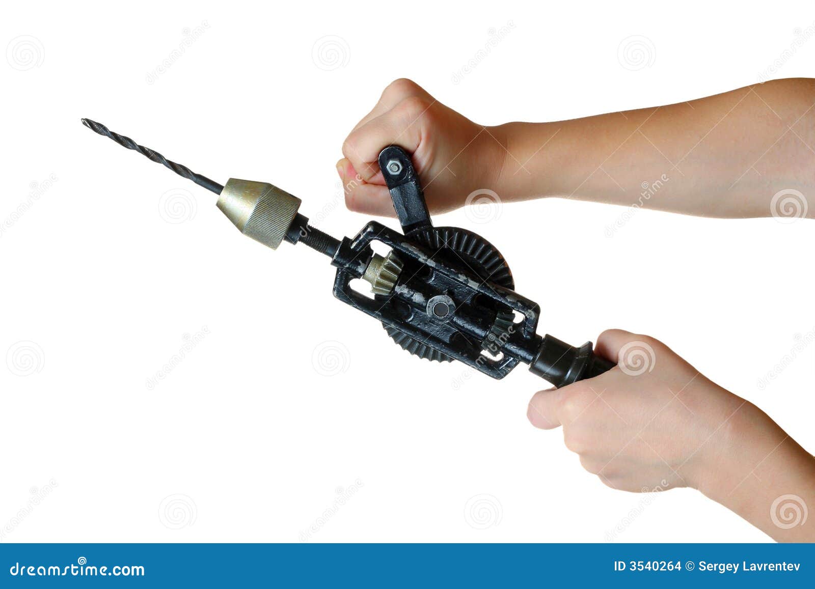 Hand drill stock photo. Image of carpentry, holes, rotate - 3540264