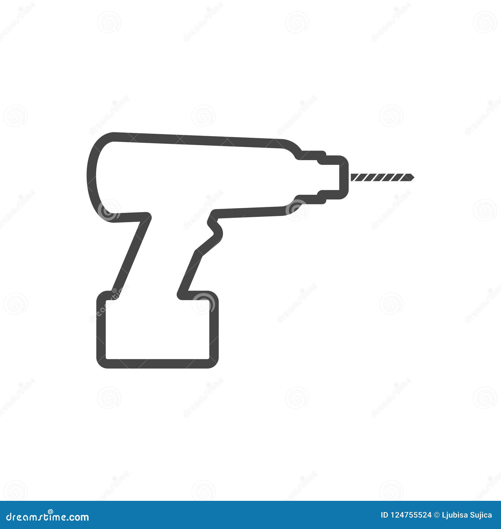 Hand Drill Icon, Drill Icon Stock Vector - Illustration of bore, hole ...