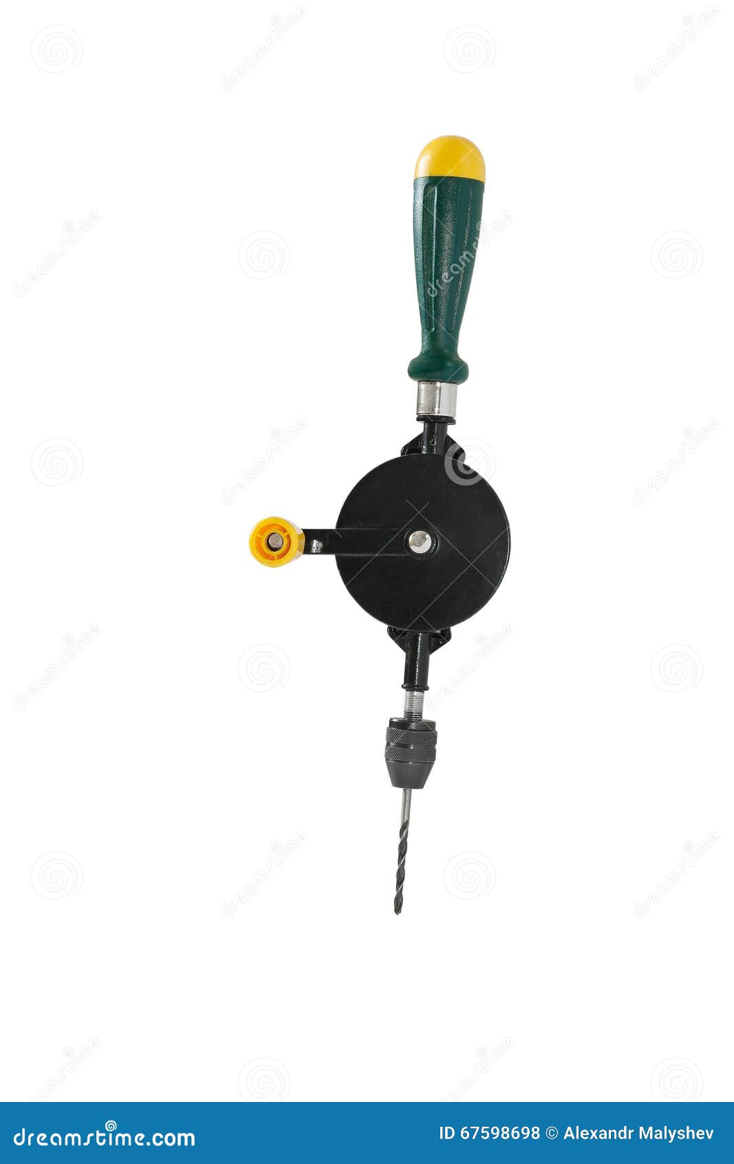 Hand drill. stock photo. Image of work, repair, drill - 67598698