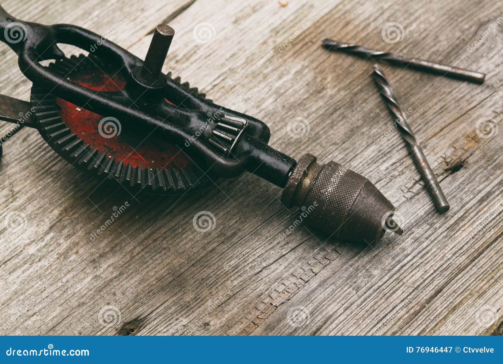 Hand drill stock image. Image of equipment, industry - 76946447