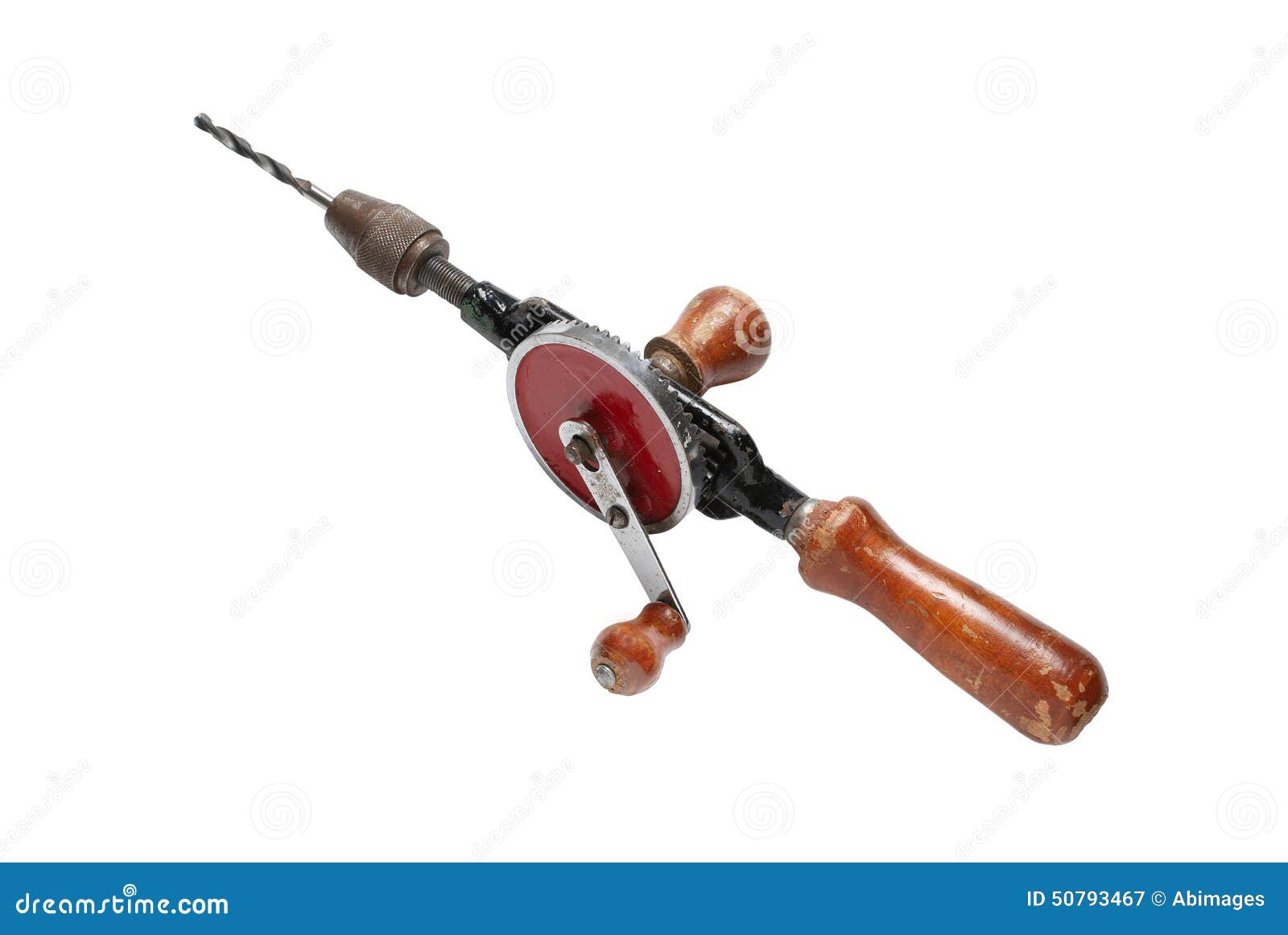 Hand drill stock image. Image of isolated, tools, used - 50793467