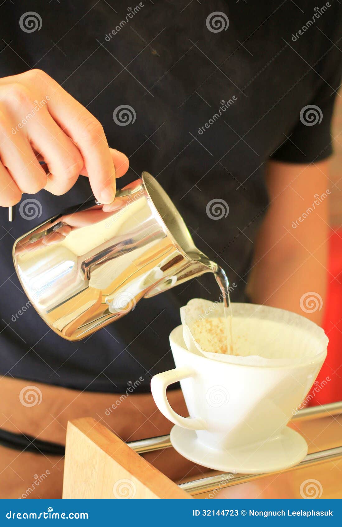 Hand drip coffee stock image. Image of black, drink, aroma - 32144723