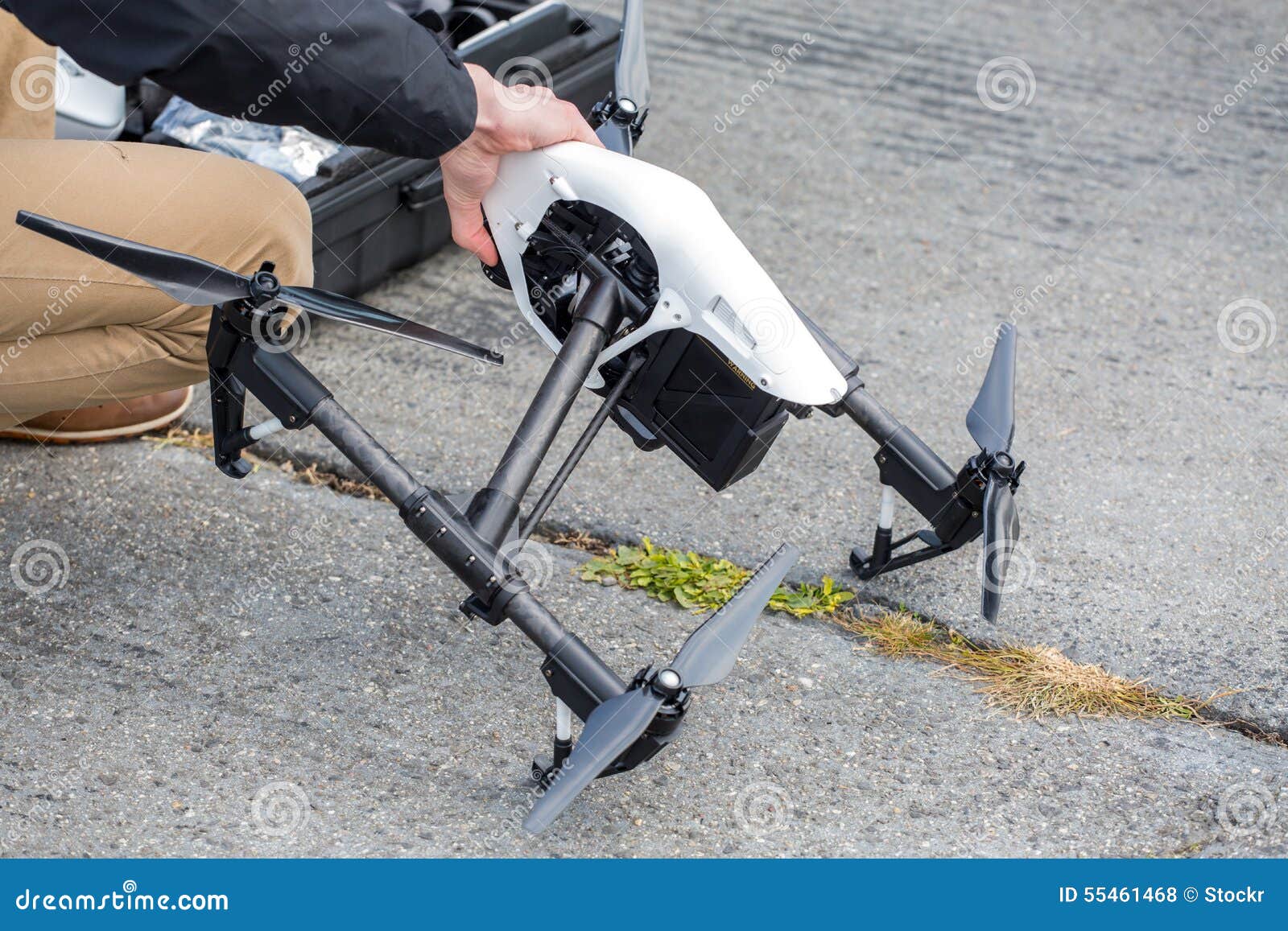 Hand with drone stock photo. Image of hand, hexacopter - 55461468