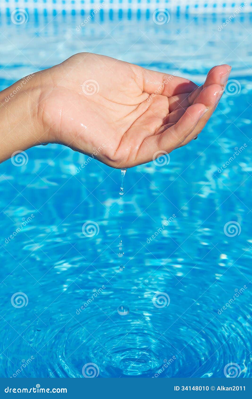 Hand dropping water stock photo. Image of care, lifestyle - 34148010