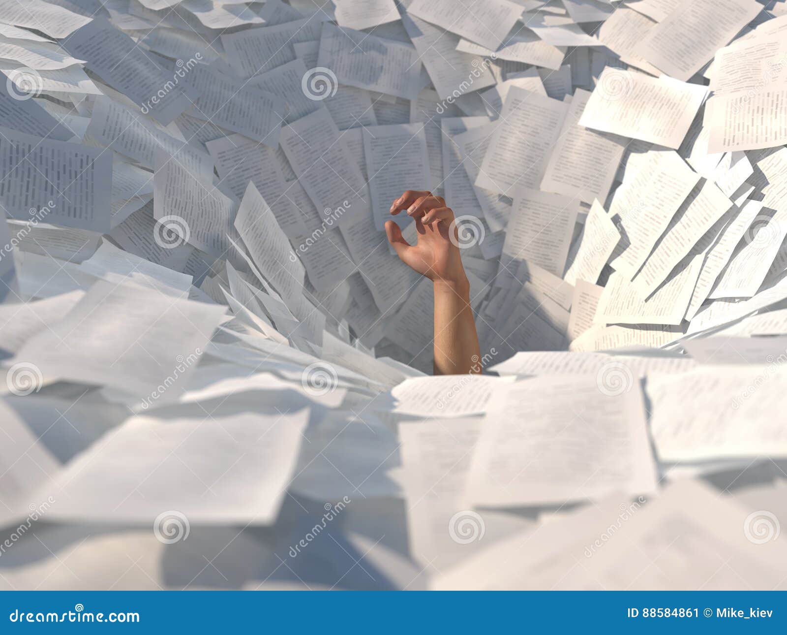 Drowning In Paperwork Royalty-Free Illustration | CartoonDealer.com ... Drowning In Paperwork Royalty-Free Illustration | CartoonDealer.com ...