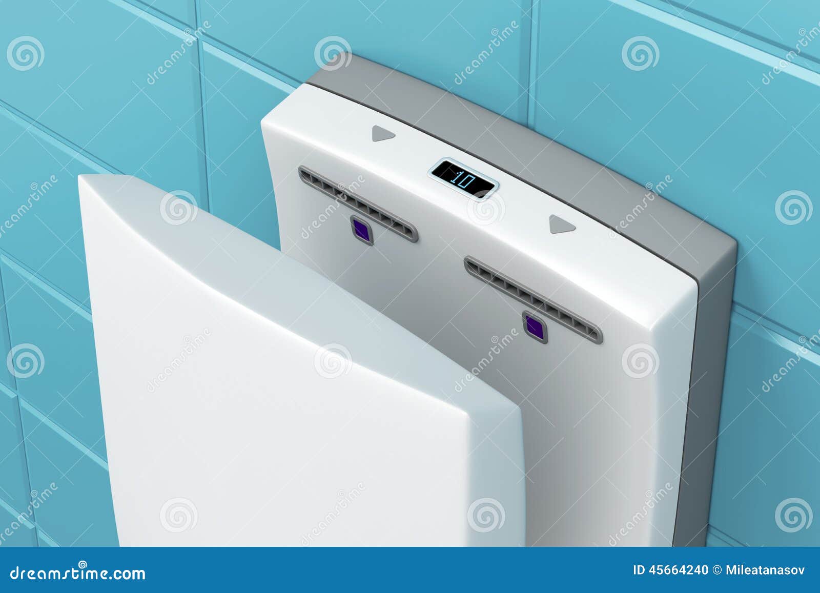 Hand Dryer Line Icon. Wash Hands Safely Concept. Automatic Hand Dryer ...