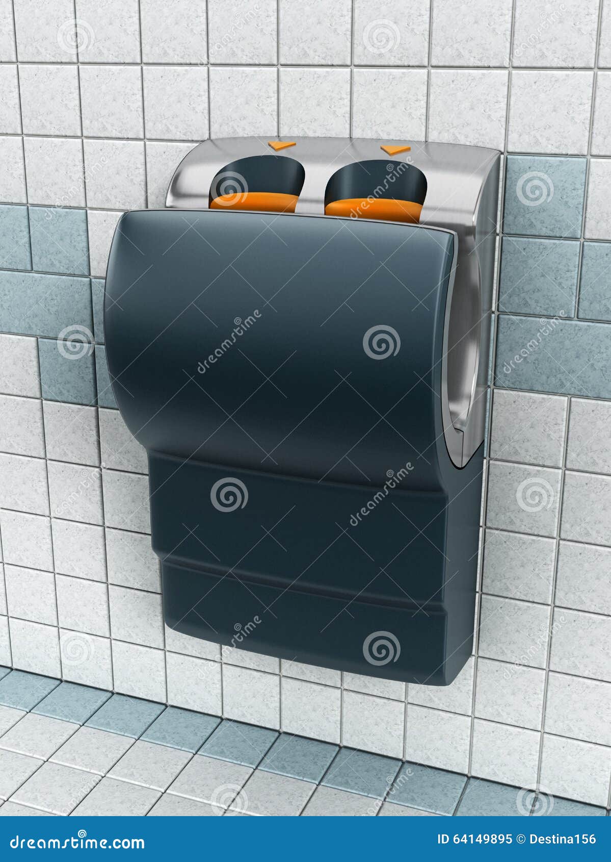 Hand Dryer Line Icon. Wash Hands Safely Concept. Automatic Hand Dryer ...