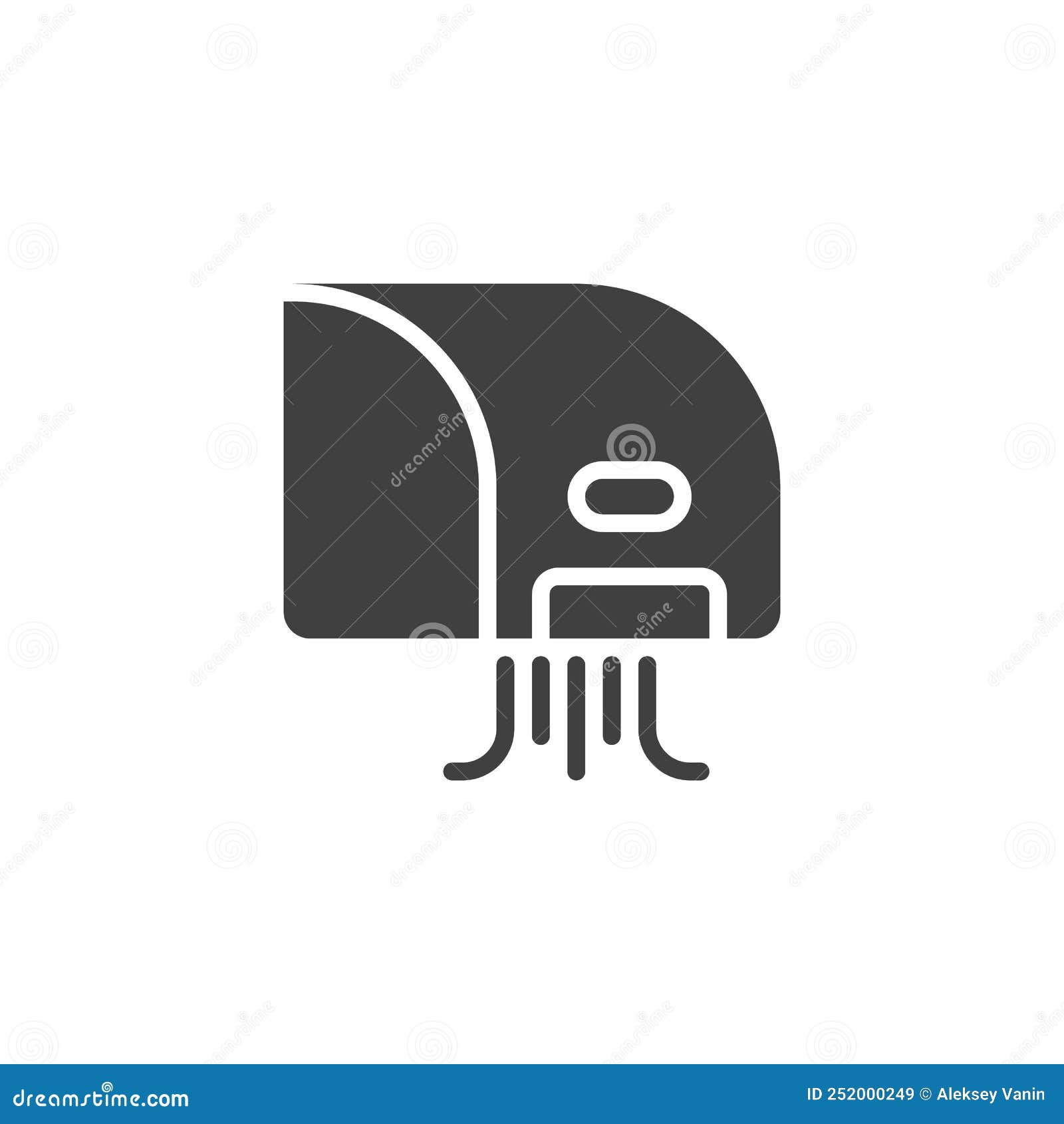 Hand Dryer Machine Vector Icon Stock Illustration - Illustration of ...