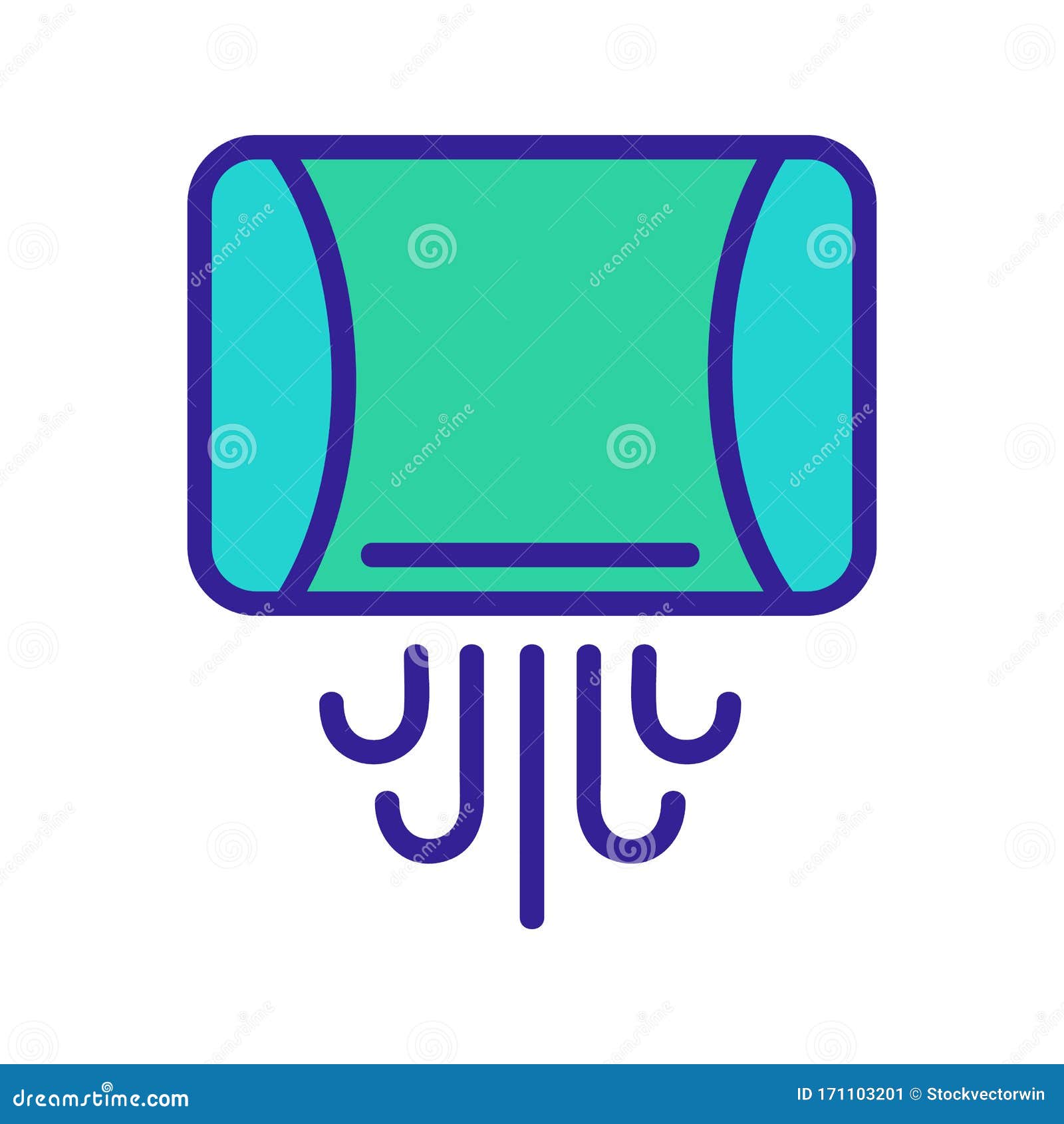 Hand-drying Icon Vector. Isolated Contour Symbol Illustration Stock ...