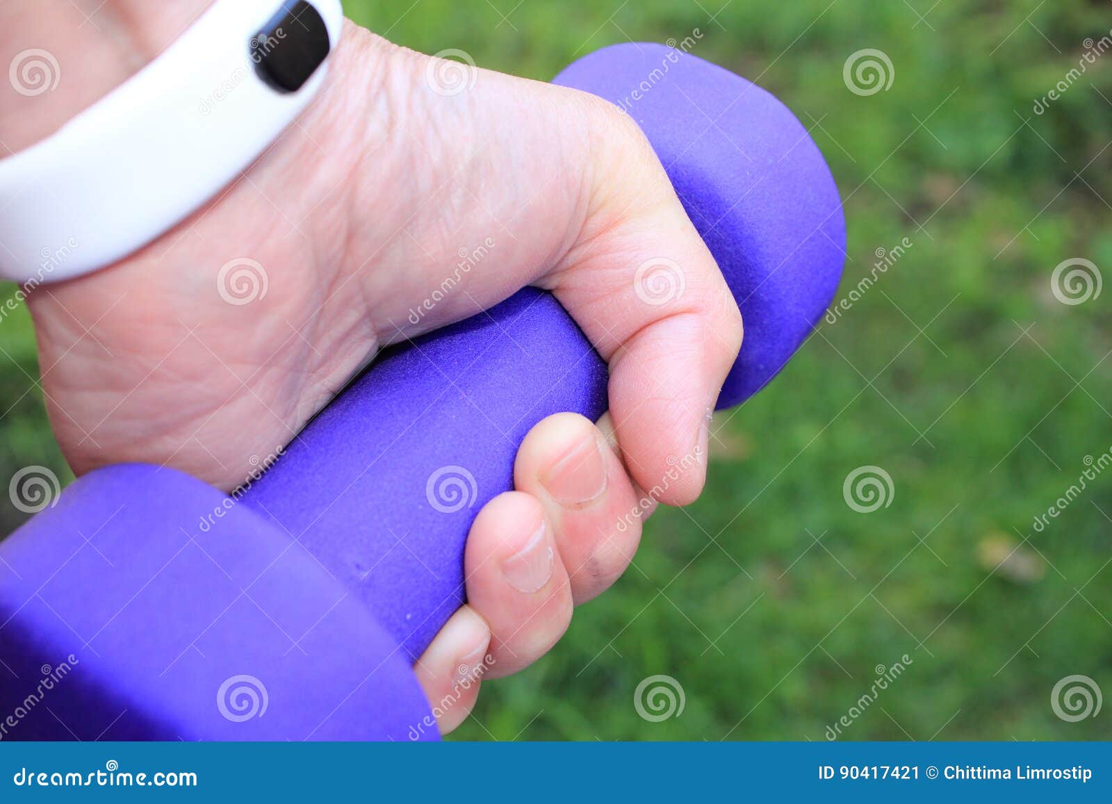 Hand and dumbbell stock image. Image of healthy, muscle - 90417421