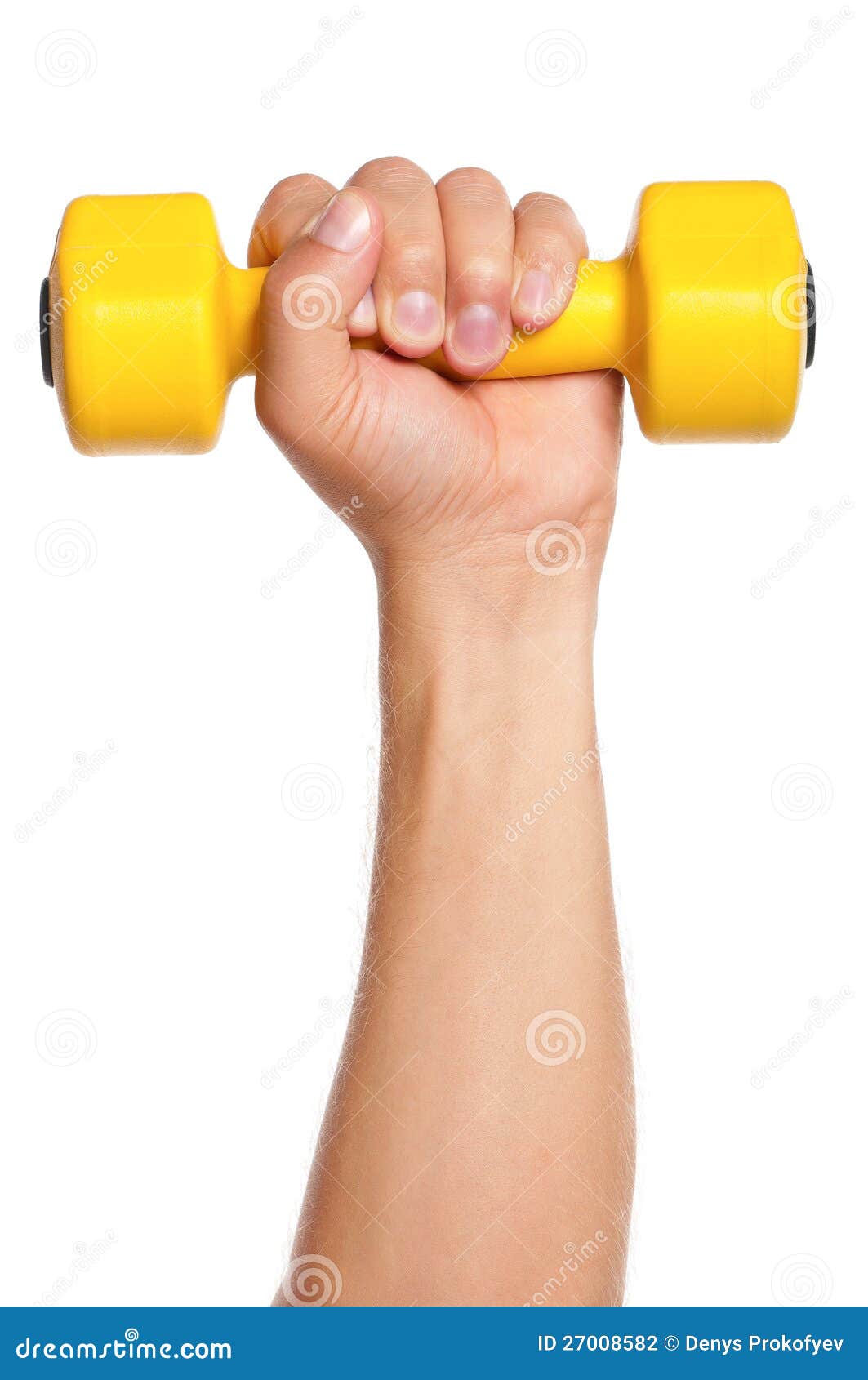 Hand with dumbbells stock photo. Image of leisure, activity - 27008582