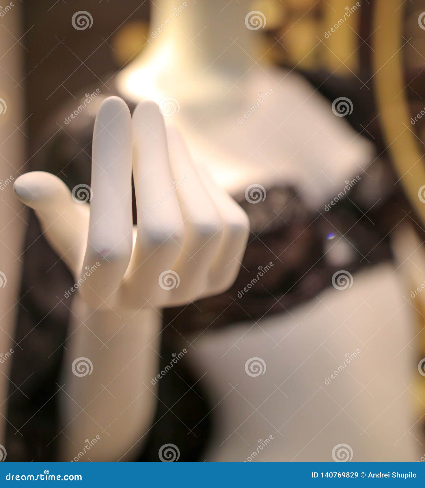 Hand at the Dummy in the Store Stock Image - Image of fashion, showroom ...