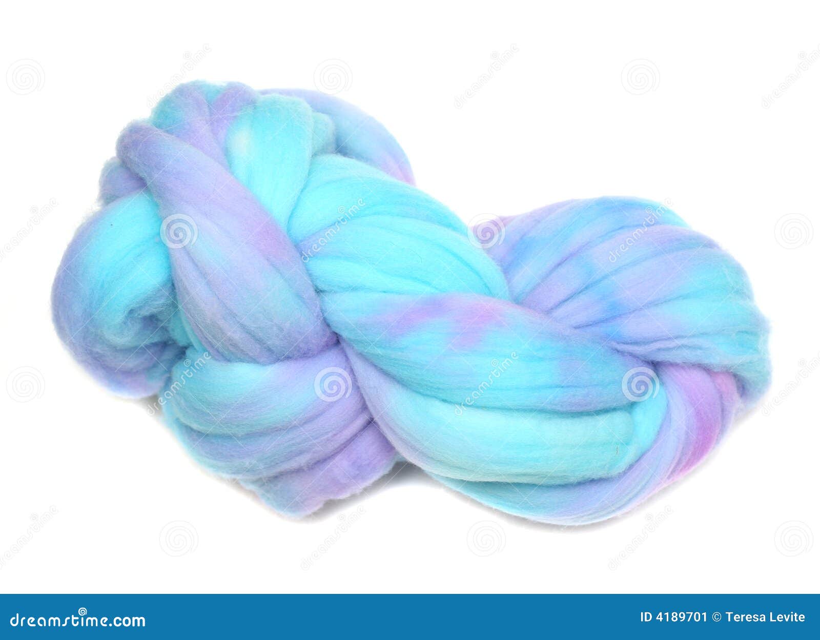Hand Dyed Merino Wool Roving Stock Image - Image of coloured, colored ...