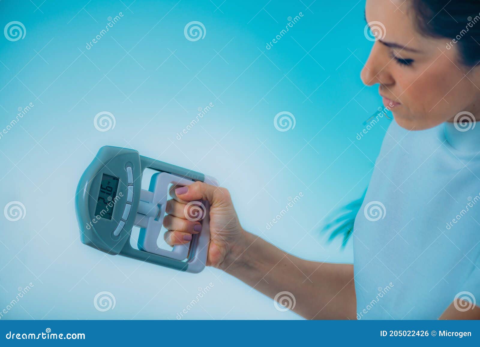 Hand Dynamometer stock photo. Image of checkup, muscle - 205022426