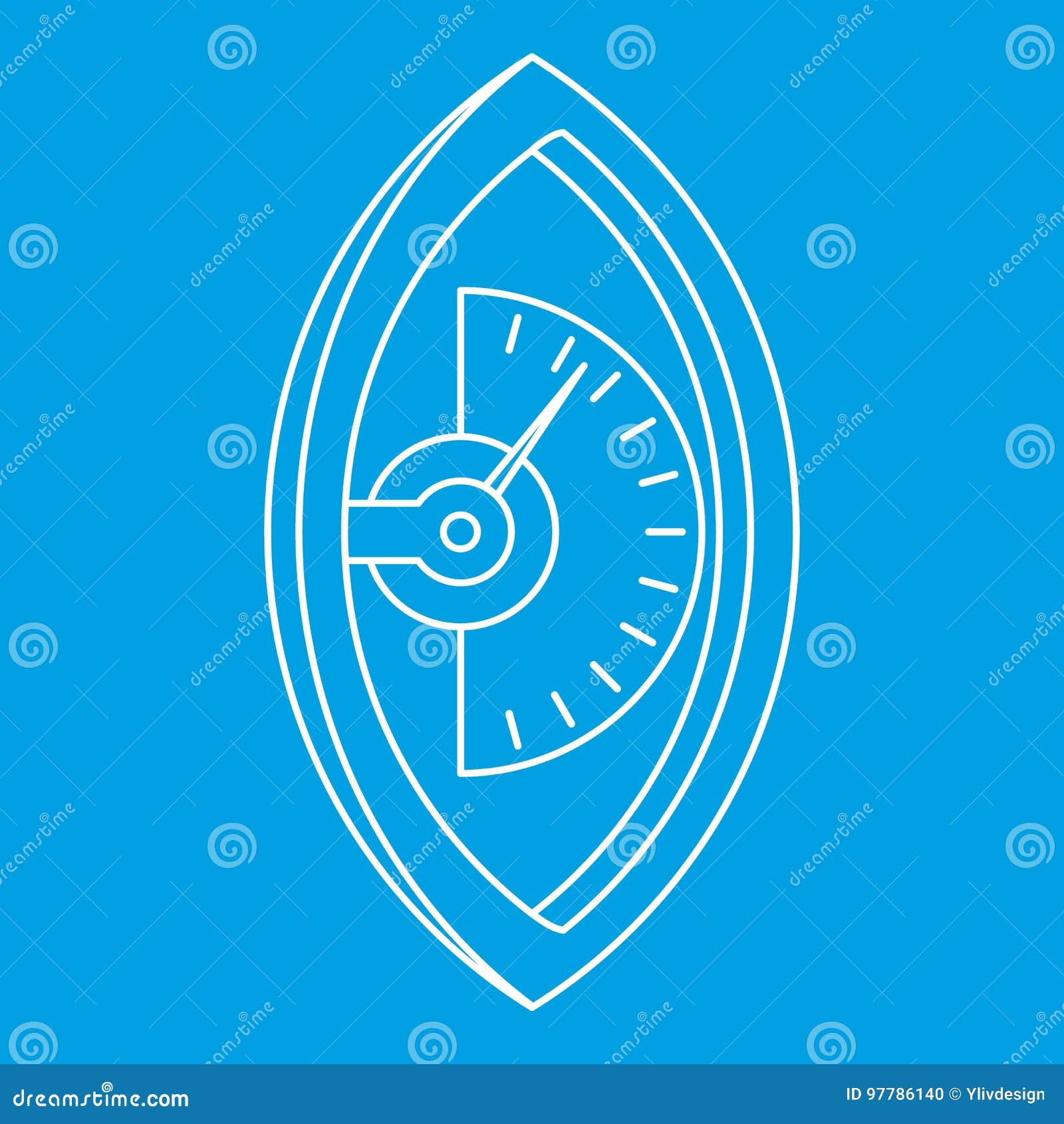Hand Dynamometer Digital Icon. Doodle Hand Drawn Or Outline Icon Style ...