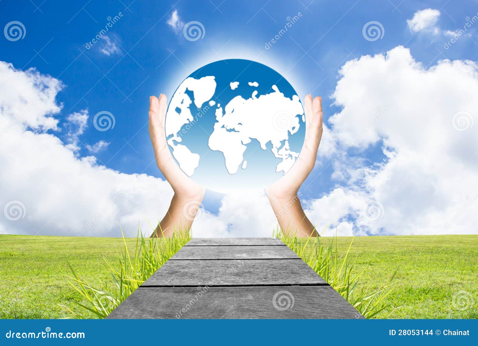 Hand on Earth stock photo. Image of planet, finger, environment - 28053144