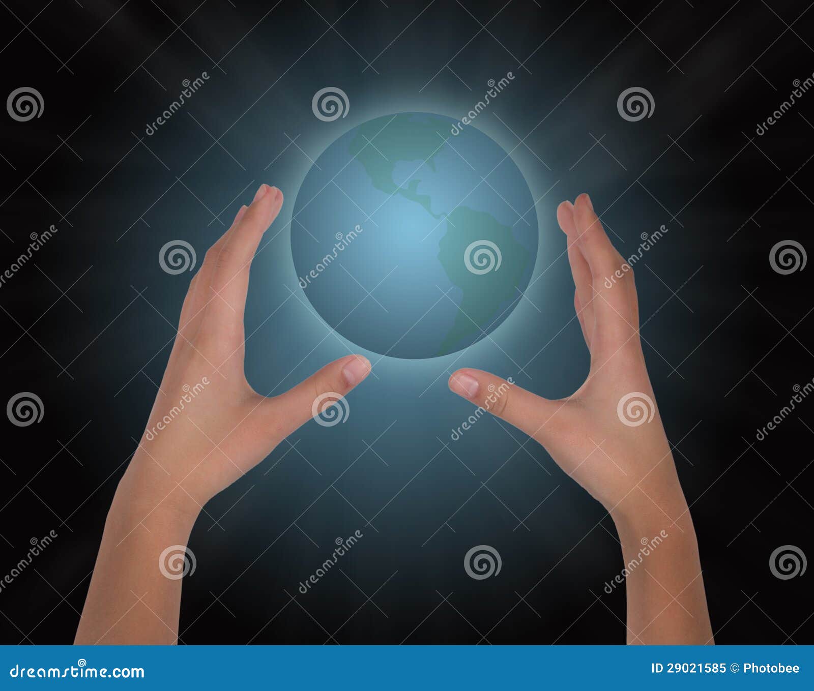 Hand earth stock image. Image of isolated, hand, woman - 29021585