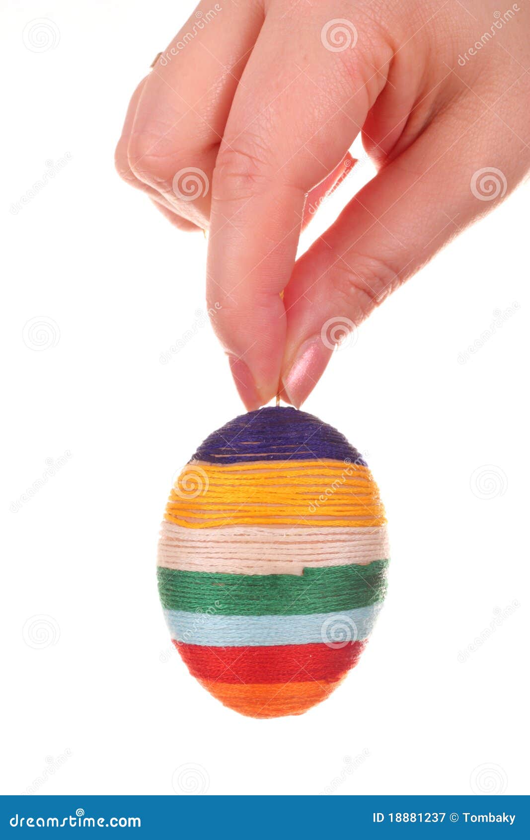 Hand with Easter egg stock image. Image of finger, easter - 18881237