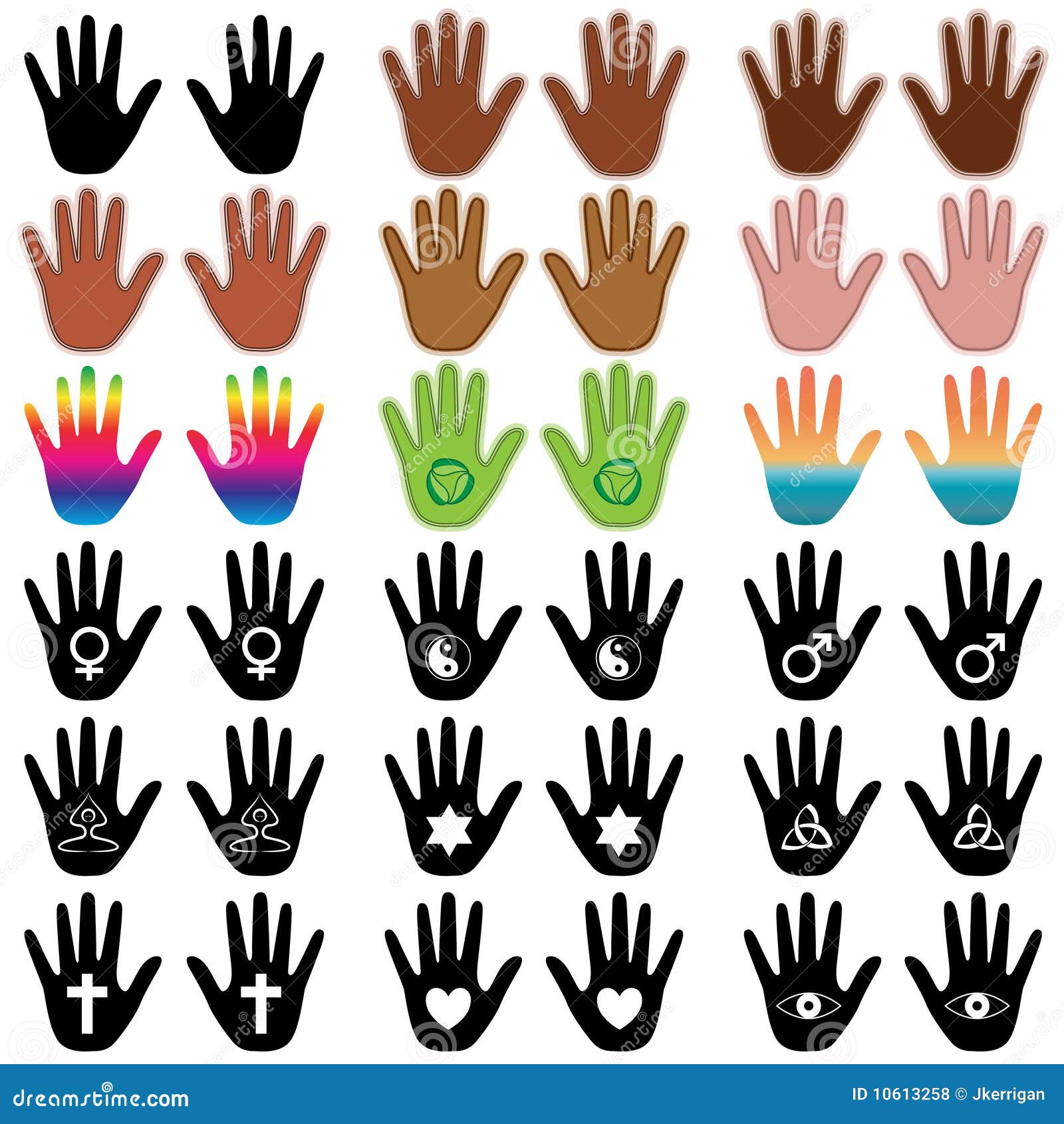 Hand Elements stock vector. Illustration of ethnic, concept - 10613258