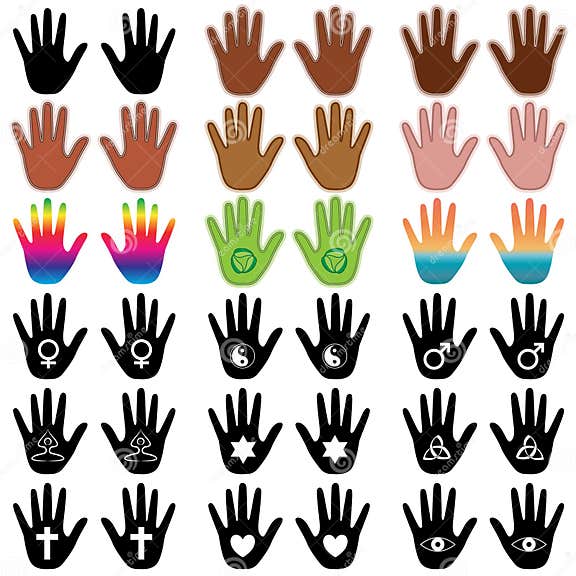 Hand Elements stock vector. Illustration of ethnic, concept - 10613258