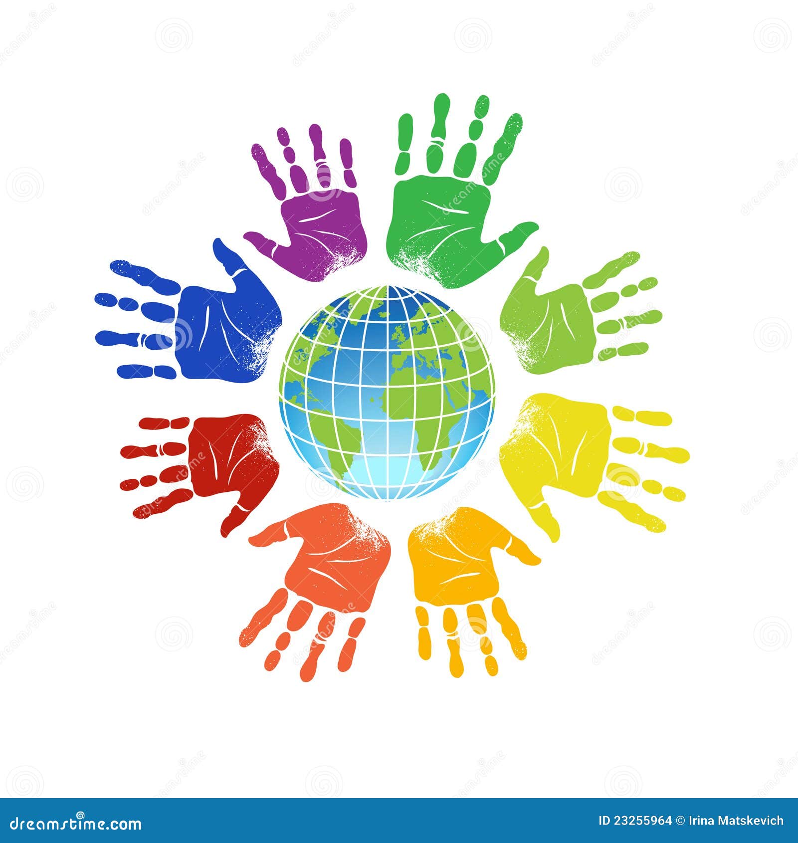 Hand Emblem stock illustration. Illustration of paint - 23255964