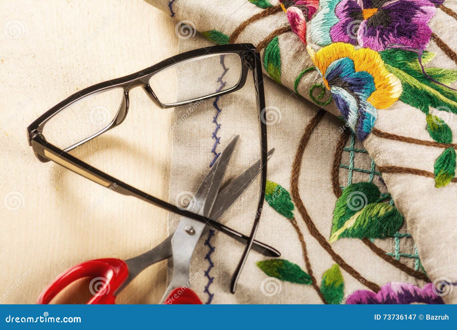 Hand embroidery stock image. Image of bright, fiber, group - 73736147