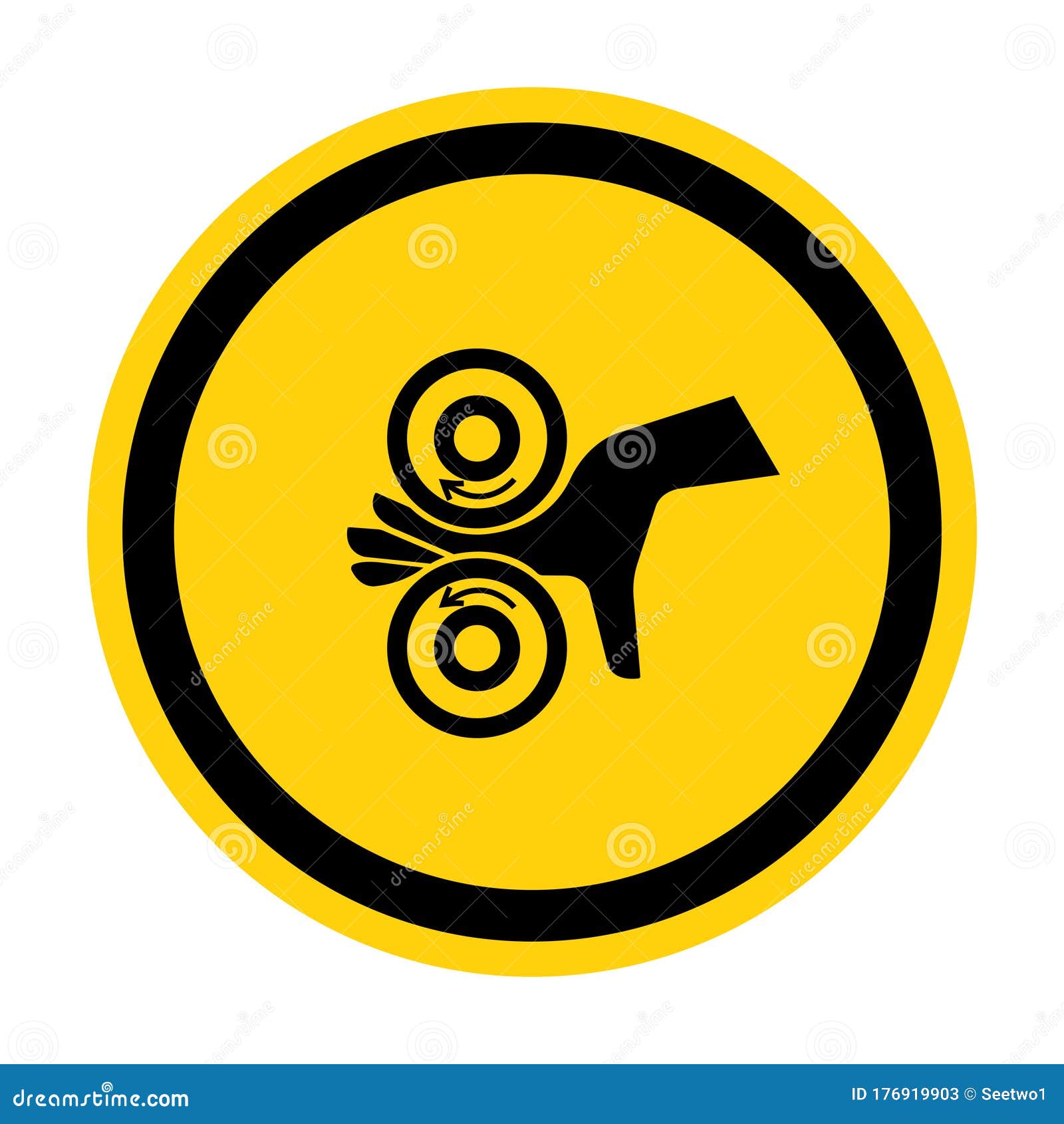 Hand Entangle Left Symbol Sign, Vector Illustration, Isolate on White ...