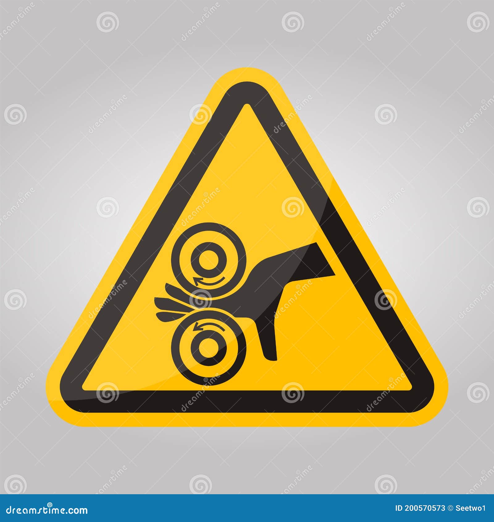 Hand Entangle Left Symbol Sign, Vector Illustration, Isolate On White ...