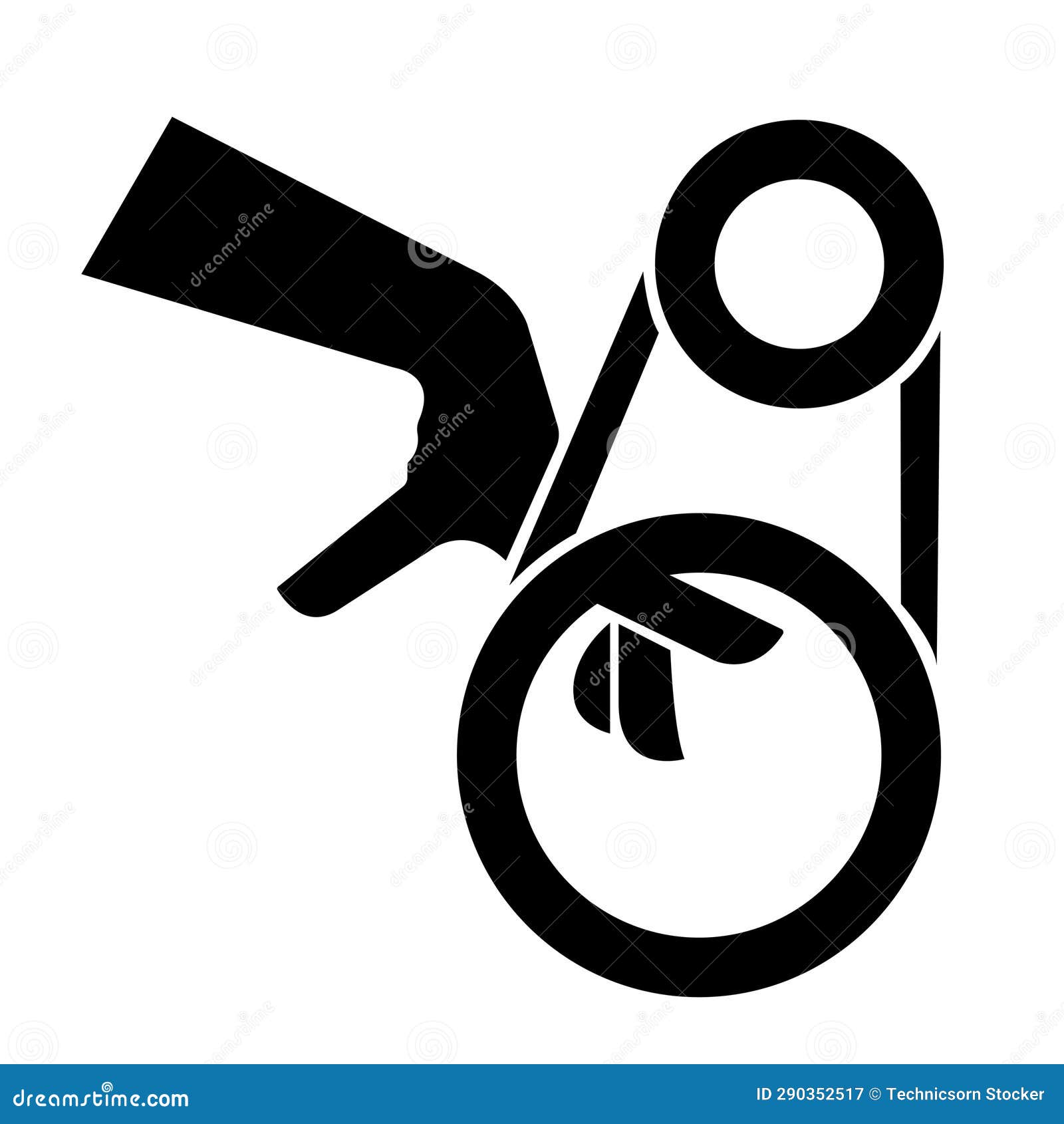 Hand Entanglement Belt Drive Black Icon ,Vector Illustration, Isolate ...