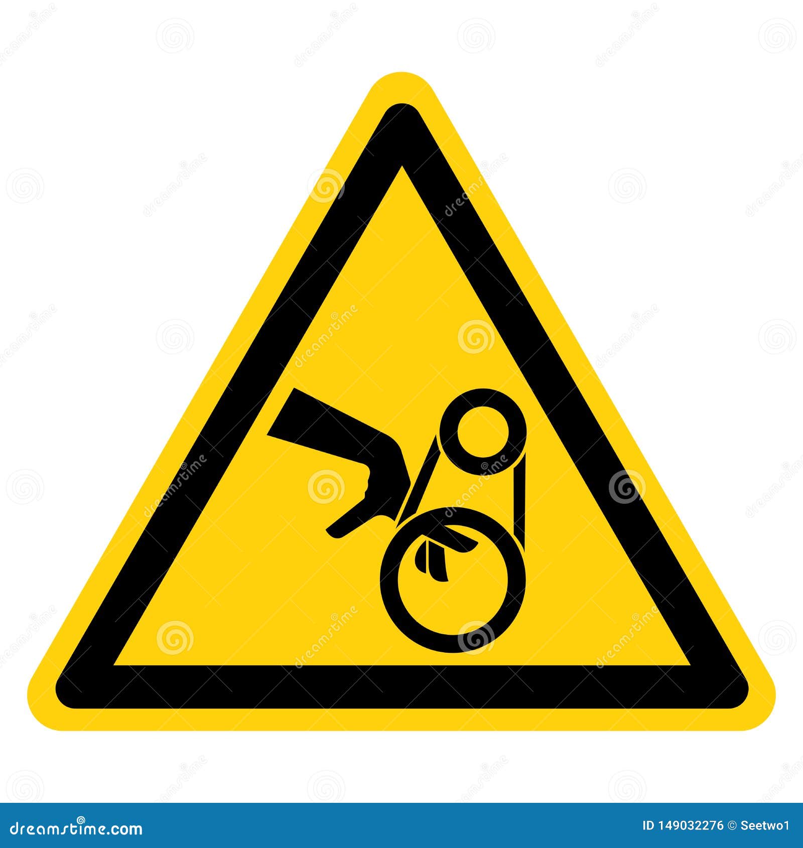 Hand Entanglement Chain Drive Symbol Sign, Vector Illustration, Isolate ...