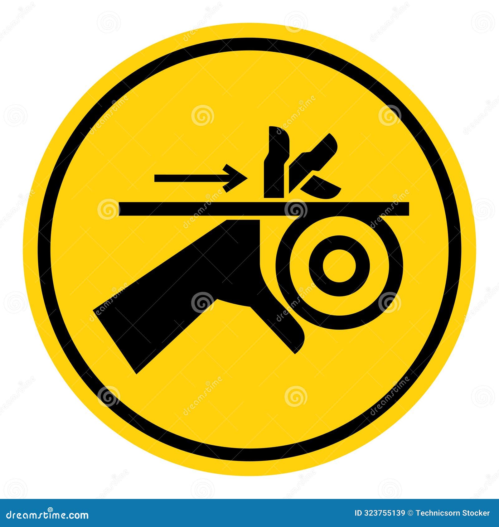 Hand Entanglement Belt and Rollers Symbol Sign, Vector Illustration ...