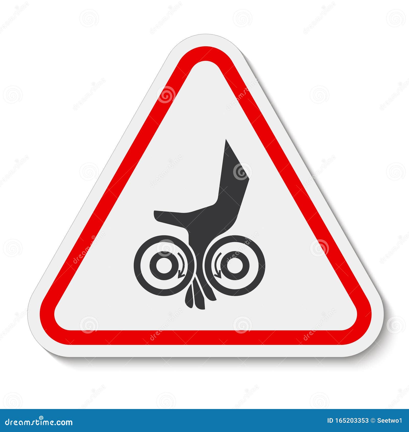 Hand Entanglement Rollers Symbol Sign Isolate on White Background ...