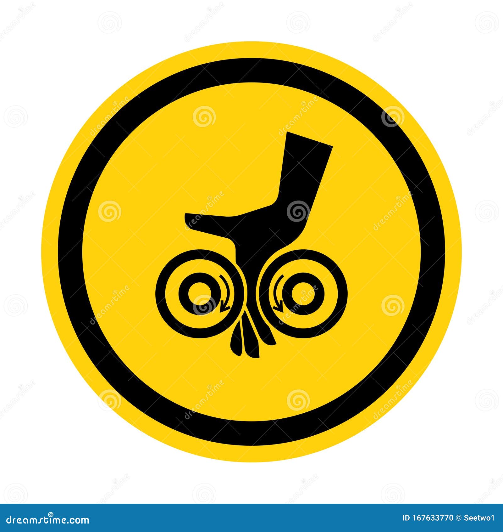 Hand Entanglement Rollers Symbol Sign Isolate on White Background ...