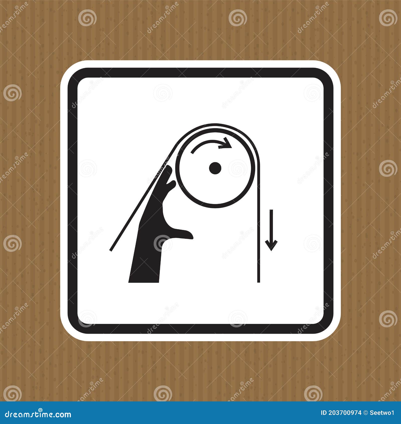 Hand Entanglement Rollers Symbol Sign Isolate on White Background ...