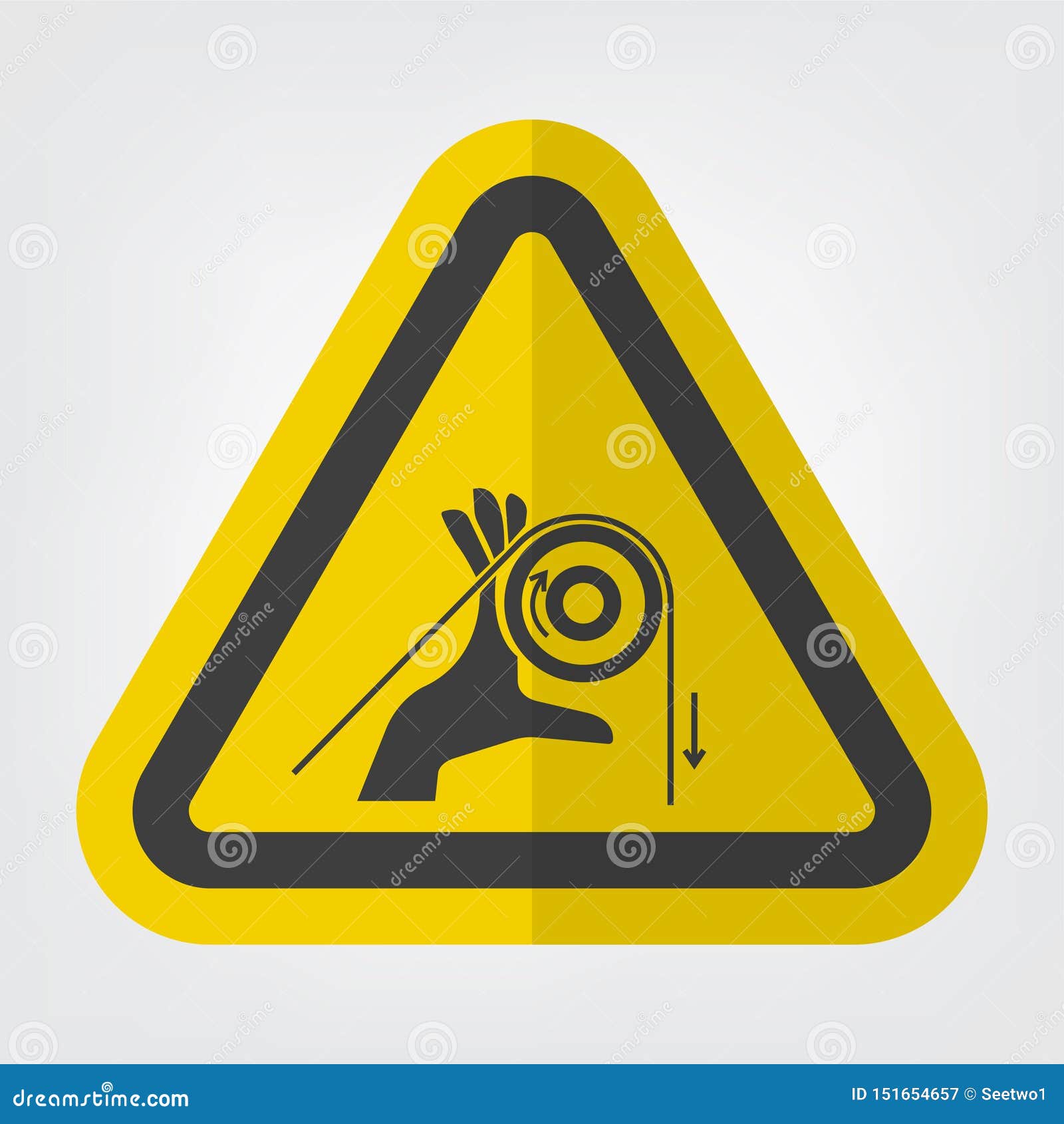 Hand Entanglement Rollers Symbol Sign Isolate on White Background ...