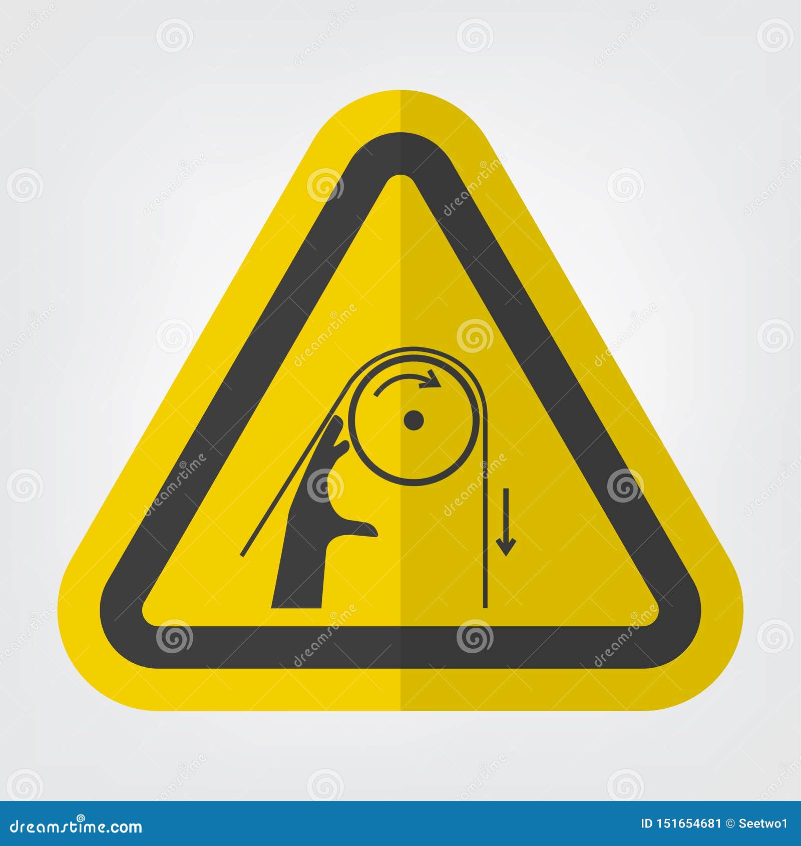 Hand Entanglement Rollers Symbol Sign Isolate on White Background ...