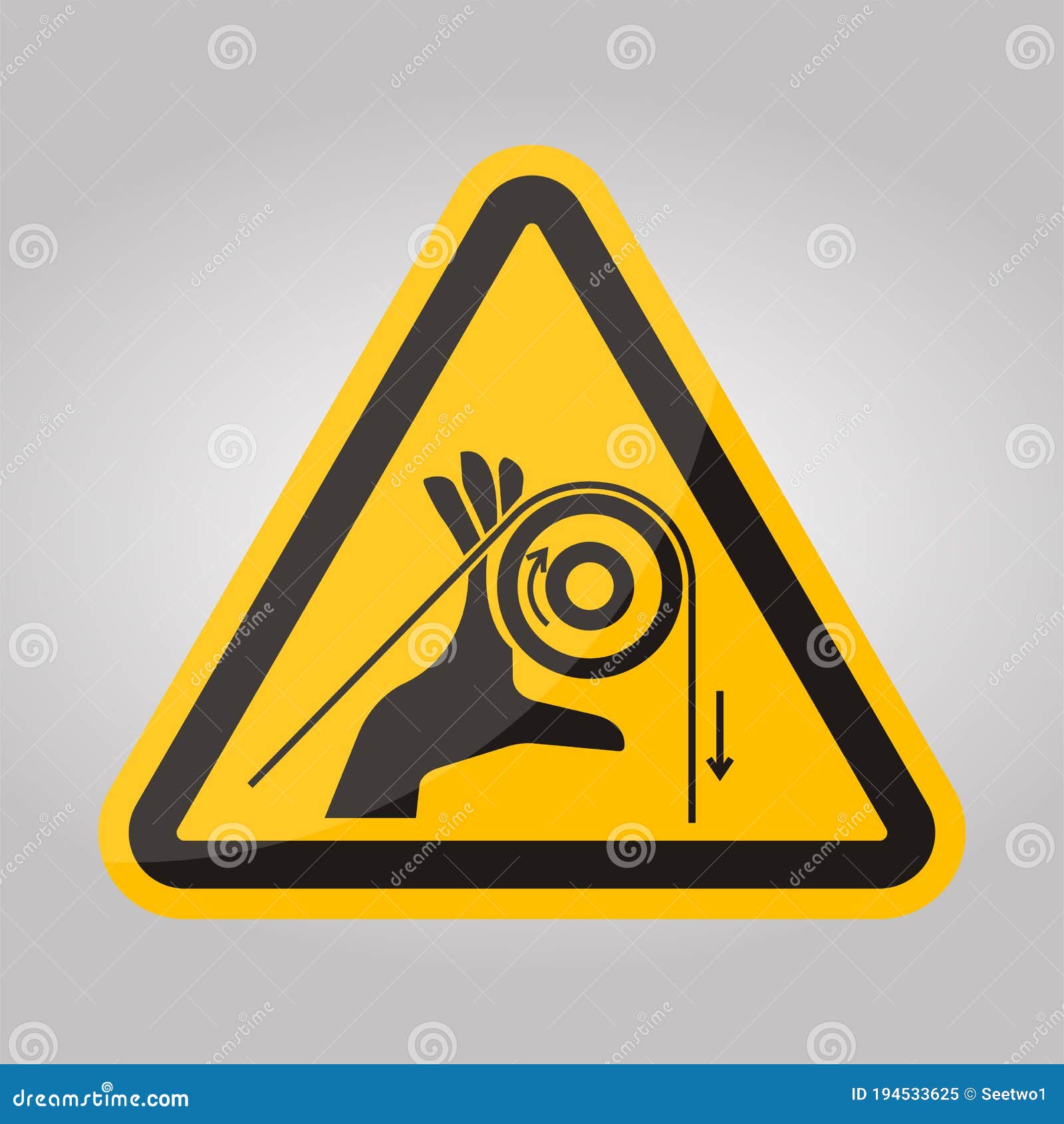 Hand Entanglement Rollers Symbol Sign, Vector Illustration, Isolate on ...