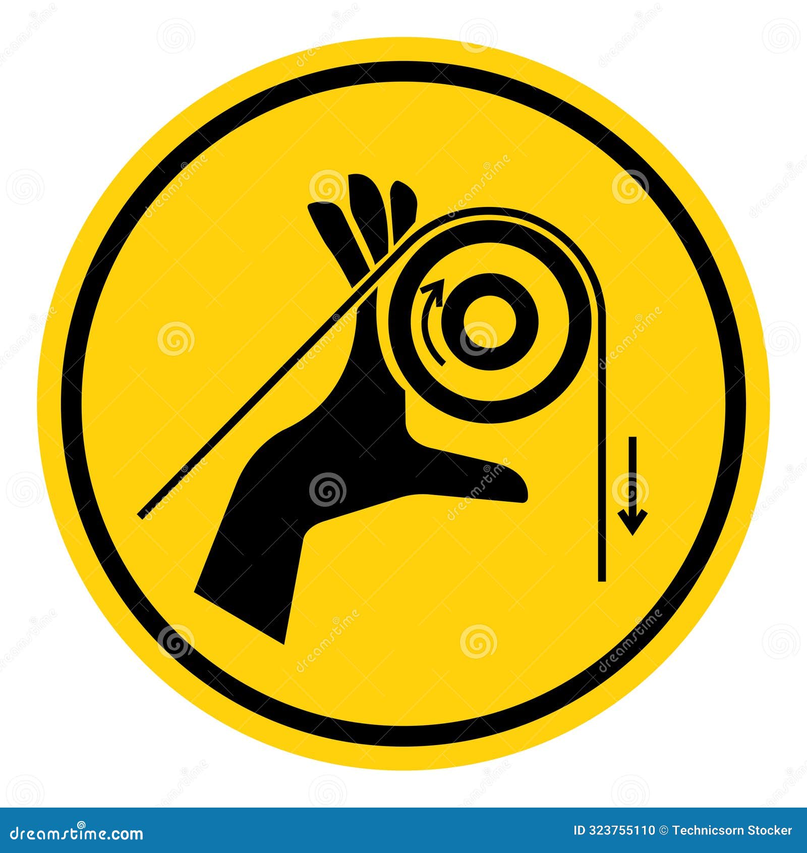 Hand Entanglement Rollers Symbol Sign, Vector Illustration, Isolate on ...