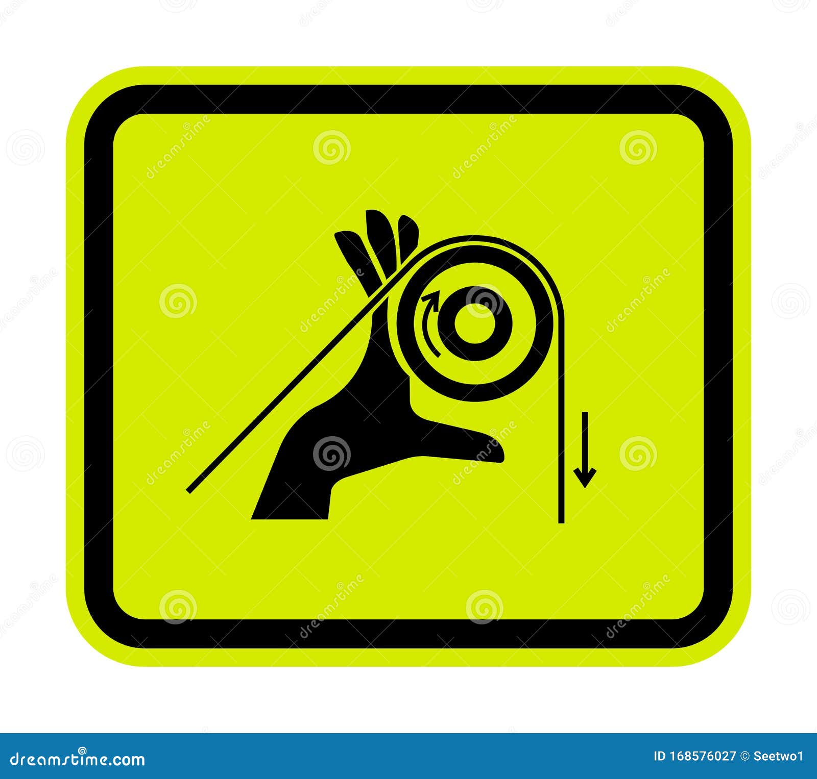Hand Entanglement Rollers Symbol Sign, Vector Illustration, Isolate on ...