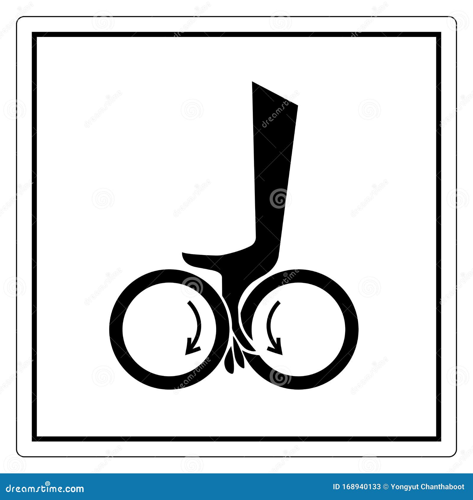 Hand Entanglement Rollers Symbol Sign, Vector Illustration, Isolate on ...