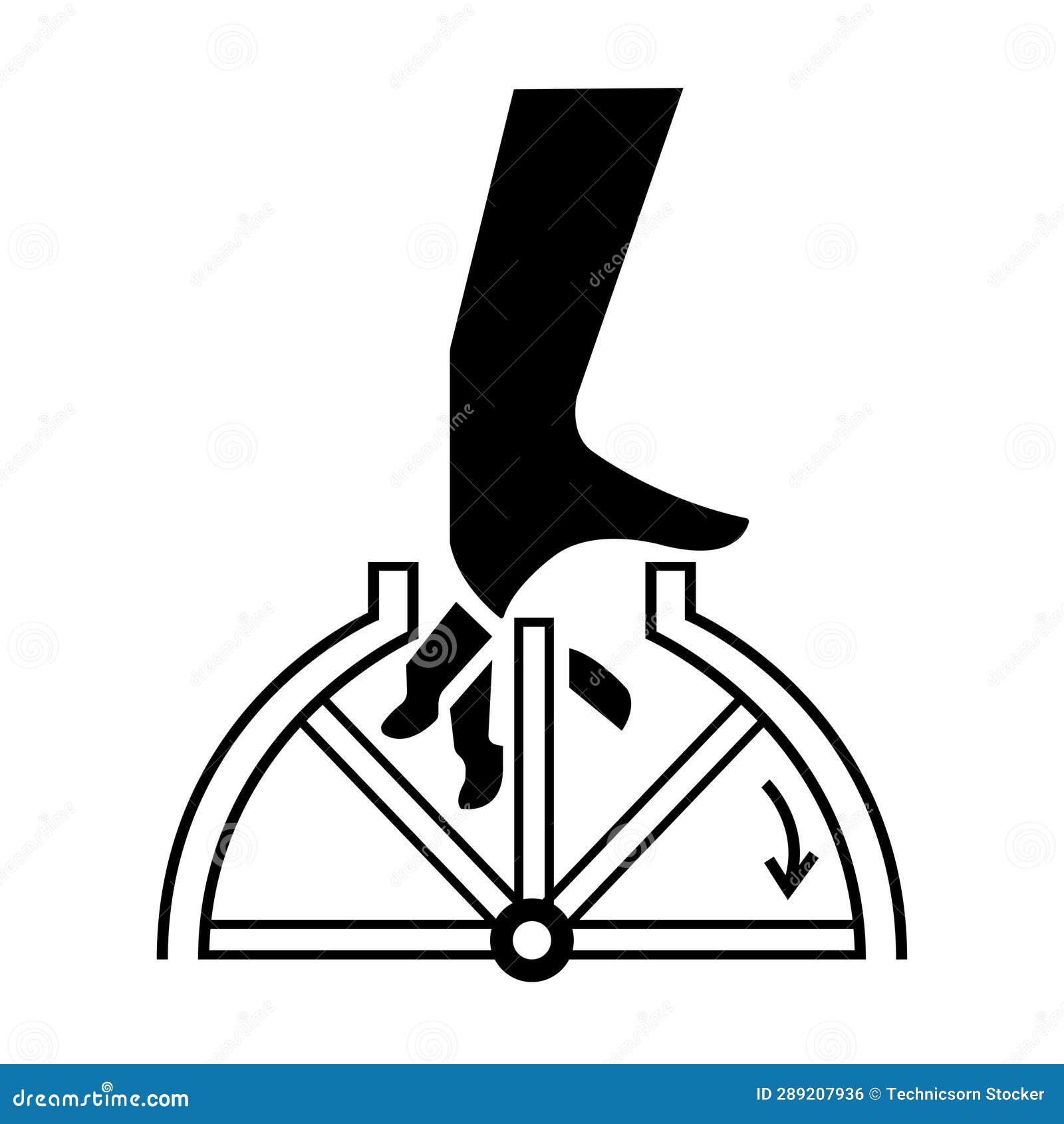 Hand Entanglement Rotating Black Icon ,Vector Illustration, Isolate on ...