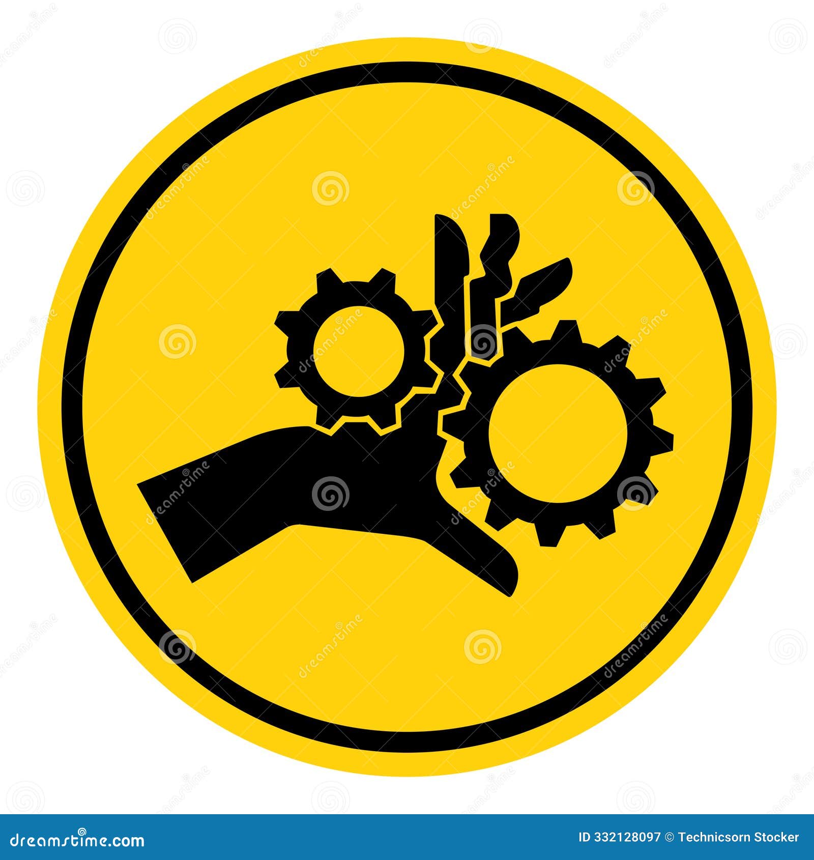 Hand Entanglement Chain Drive Symbol Sign, Vector Illustration, Isolate ...