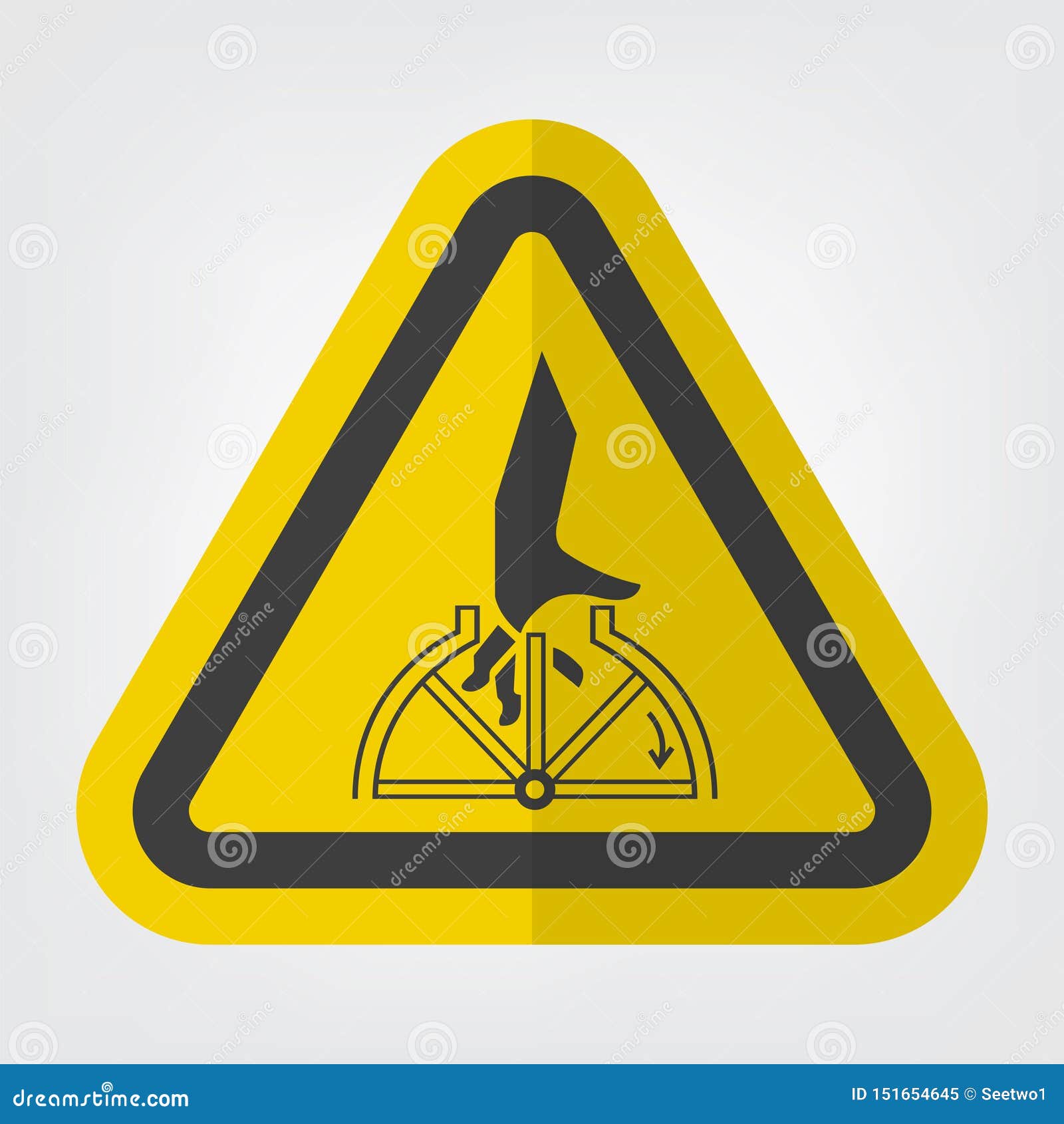 Hand Entanglement Rotating Symbol Sign Isolate on White Background ...