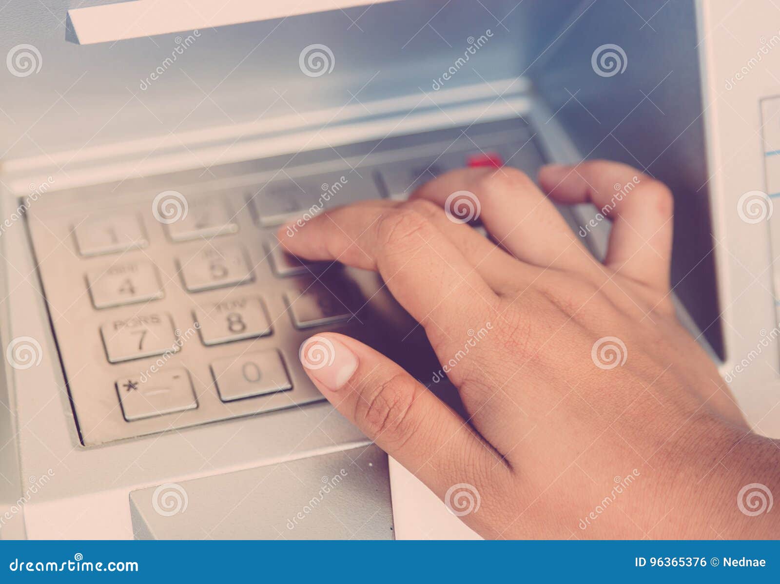 Press ATM EPP keyboard stock photo. Image of bucks, electronic - 96365376