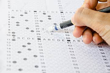 Hand Erase Wrong Answer on Exam . Stock Photo - Image of sheet, black ...