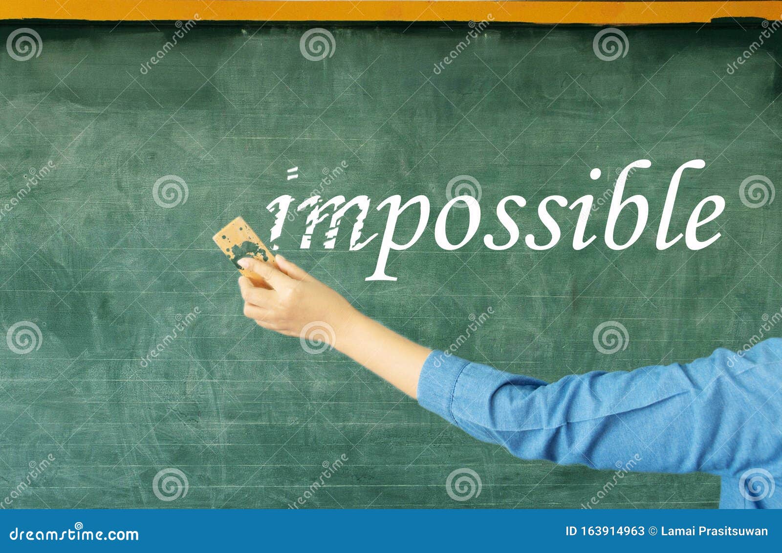 Hand Erasing Prefix of Impossible on Chalkboard Stock Image - Image of ... Hand Erasing Prefix of Impossible on Chalkboard Stock Image - Image of ...