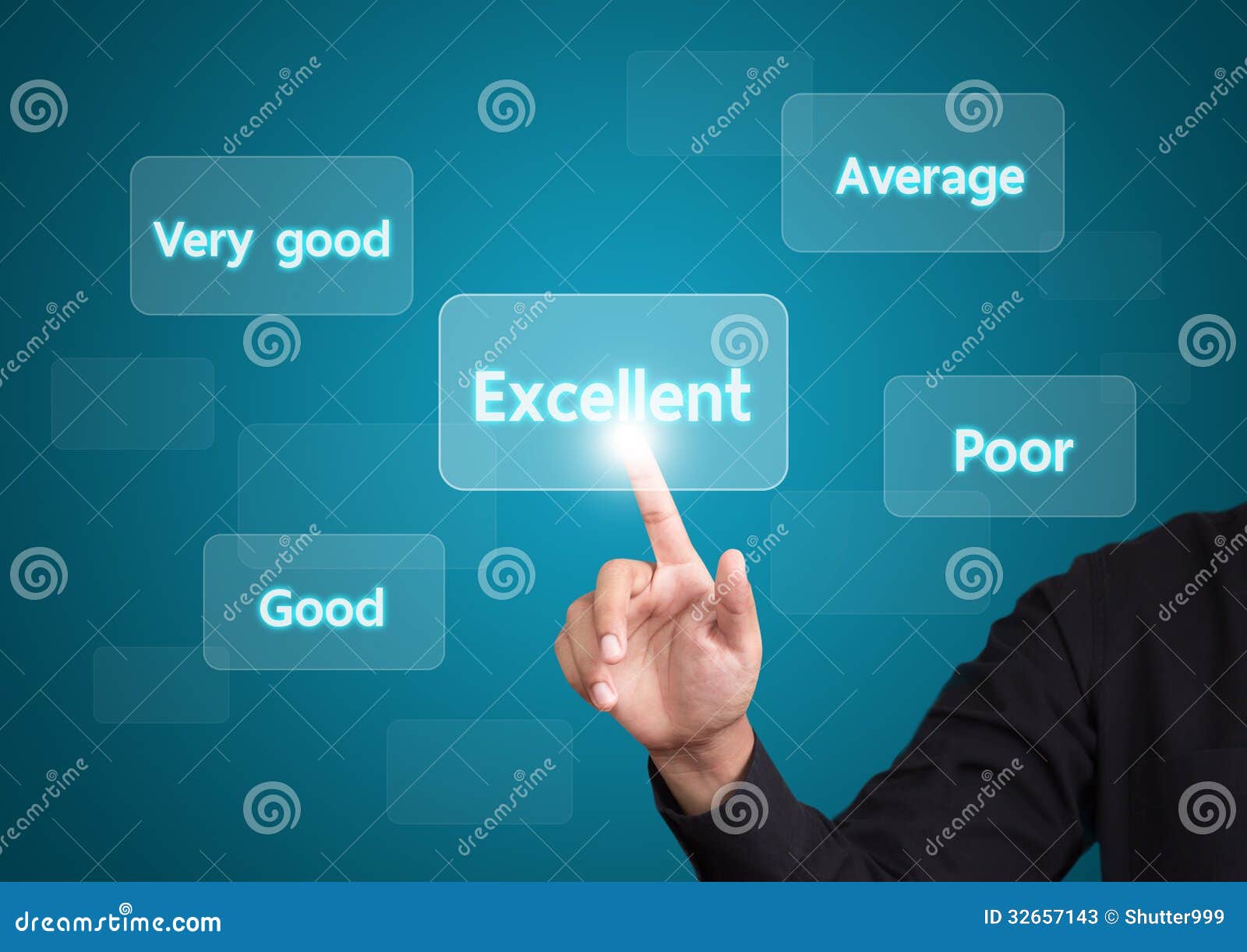 Hand Evaluate Excellent Quality Stock Image - Image of budget, concept ...